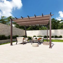 Paragon Pavillon »FLORIDA« Aluminiumpavillon mit verstellbarem Sonnensegel