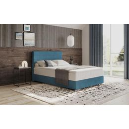 MR. COUCH Boxbett »Stratus 2« inkl. Bettkasten und Matratze Velvet 11 ocean