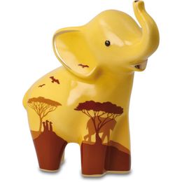 Goebel Sammelfigur &raquo;Figur Elephant de luxe - "Mukkoka"&laquo; gelb Porzellan