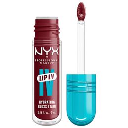 NYX Lipgloss »Professional Makeup Lip IV Gloss Serum Lipgloss« Wet-Look, spendet Feuchtigkeit, pflegt, hinterlässt Lip Stain. nude Pflegender...
