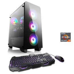 CSL Gaming-PC »HydroX V28050 RTX4070« schwarz Inkl. Gaming Maus, Tastatur, 300 MBit/s WLAN-Karte