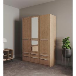 Priess Kleiderschrank »Schrank Garderobe Wäscheschrank Barcelona in 5 Breiten« viel Stauraum, geräumige Schubkästen, mit Spiegel, MADE IN GERMANY...