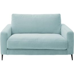 Inosign 1, 5-Sitzer »Downtown B/T/H: 152/105/84 cm« weicher Sitzkomfort, Cord, gemütliches Loungemöbel zum Relaxen light blue