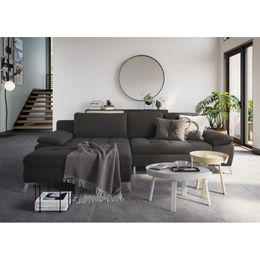 Sit & More sit&more Ecksofa &raquo;Latigo L-Form&laquo; mit Mega-Recamiere, wahlweise mit Bettfunktion und Bettkasten grau