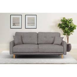 Home Affaire 2-Sitzer &raquo;TRIPLO mit Wellenunterfederung, Ma&szlig;e B/T/H: 165/100/89 cm&laquo; Sofa mit Steppung im R&uuml;ckenbereich, incl. R&uuml;ckenkissen und 