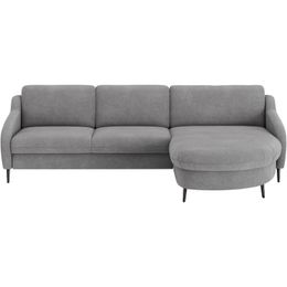 Sit & More SIT&MORE Ecksofa »Soul L-Form« wahlweise mit Bettfunktion grau