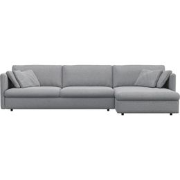FLEXLUX Ecksofa &raquo;Lovane&laquo; Weich & anschmiegsam, gro&szlig;e Sitztiefe auf Kaltschaum, Dekokissen inkl. Sophisto Grey