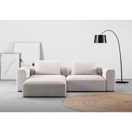 RAUM.ID Ecksofa »Cushid L-Form« Modulset, bestehend aus 3 Teilen weiß