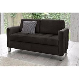 Sit & More sit&more 2-Sitzer &raquo;Pablo&laquo; schwarz Luxus-Microfaser ALTARA NUBUCK (100% Polyester) / Struktur (100% Polypropylen);Luxus-Microfaser ALTARA NUBUCK (100% 