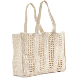 Vivance Shopper »Strandtasche« Handtasche, Schultertasche, Henkeltasche, Sommertasche beige