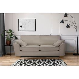Home Affaire 3-Sitzer »Savoy« gemütliches Sofa mit vielen Kissen, in 2 Bezugsqualitäten beige