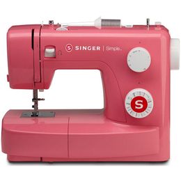 Singer Nähmaschine »Simple 3223R« 23 Programme 23 Stiche rot