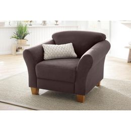 Home Affaire Sessel &raquo;Gotland&laquo; in drei Bezugsqualit&auml;ten braun Luxus-Microfaser ALTARA NUBUCK (100% Polyester);90% Polyester/10% Polyamid Luxus-