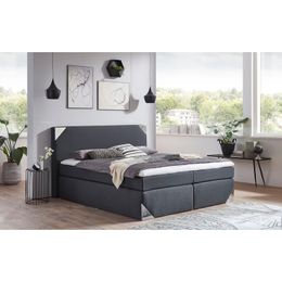 Westfalia Schlafkomfort Boxspringbett mit Topper charcoal