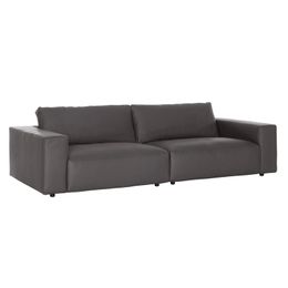 Musterring Big-Sofa &raquo;LUCIA&laquo; in vielen Qualit&auml;ten und 4 unterschiedlichen N&auml;hten, 3-Sitzer grau Flachgewebe FLORIS (100% Polyester);Flachgewebe VALMONT (60% 
