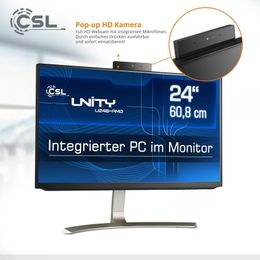CSL All-in-One PC »Unity U24-AMD« schwarz Integrierte Webcam und Wireless Tastatur/Maus: Perfekt für Videokonferenzen.