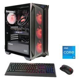 GAMEMAX Gaming-PC »Brufen C1 7006« PCIe SSD Gen4, Windows 11 schwarz WLAN AC, ARGB-Beleuchtung Front, 1x PS/2, 2x USB 2.0/1.1, 3x USB 3.2 Gen 1, 1x...