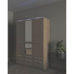 Priess Kleiderschrank »Schrank Garderobe Wäscheschrank Barcelona in 5 Breiten« viel Stauraum, geräumige Schubkästen, mit Spiegel, MADE IN GERMANY...