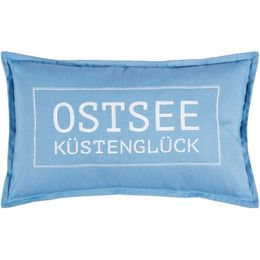 Pad Dekokissen »Coast« Made in Europe, Kissenhülle ohne Füllung, 1 Stück blau Obermaterial: 100% Baumwolle B/L: 50 cm x 30 cm