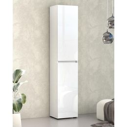 Inosign Schuhschrank &raquo;Mister,Schuhkommode,Schuhm&ouml;bel,Schuhablage,Schuhregal&laquo; Breite 40 cm, H&ouml;he 200 cm, Tiefe 34 cm, 2 T&uuml;ren, 12 F&auml;cher, Hochglanz 