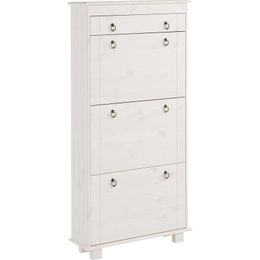 Home Affaire Schuhschrank &raquo;Indra&laquo; aus massiver Kiefer, FSC , Breite 70 cm, Platz f&uuml;r ca. 9 Paar Schuhe wei&szlig;