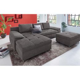 Sit & More SIT&MORE Ecksofa »Labene L-Form« wahlweise mit Bettfunktion und Bettkasten, auch als XXL-Variante fango