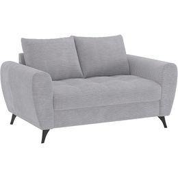 MR. COUCH 2-Sitzer »Blackburn II« Wahlweise mit Kaltschaumpolsterung bis 140 kg belastbar Stripes 8637 warm grey