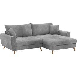 Ecksofa &raquo;Blackburn II, L-Form&laquo; Mit Kaltschaumpolsterung bis 140 kg belastbar grau Dolce (100% Polyester)