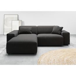 Andas Ecksofa »Glimminge L-Form auch in Breitcord, Feincord + Easy care-Bezug, « Breite 234, Zierkissen anthrazit