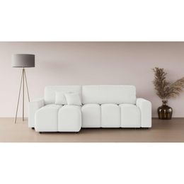 Inosign Ecksofa »FELICI, Schlafsofa 233cm, L-Form mit Recamiere beidseitig montierbar« Designsofa mit Bettfunktion und Bettkasten, Maße B/T/H:...