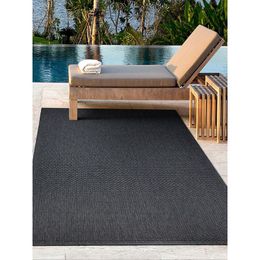 the carpet Teppich &raquo;Toulose&laquo; rechteckig 1 mm H&ouml;he moderner robuster In und Outdoor Teppich Blau Obermaterial: 100% Polypropylen B : 80 cm 1 Stk.