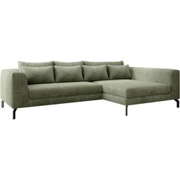 Inosign Ecksofa »Cross, mit softem Sitz, L-Form, wendbare Zierkissen, Breite 284 cm« Couch mit vielen Kissen, stylische Kreuznaht, elegante...