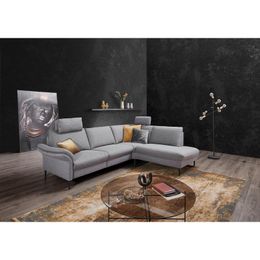 Places of Style Ecksofa »Sarsina: mit Tonnentaschen-Federkern, perfekt zum Entspannen L-Form« inklusive 2 motorischen Relaxfunktionen mit...