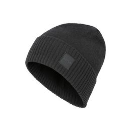 BOSS Orange Beanie »Akaio_R_Hat« Ton in Ton Logo-Badge Black 001