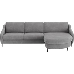 Sit & More SIT&MORE Ecksofa »Soul L-Form« wahlweise mit Bettfunktion grau