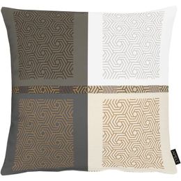 Apelt Dekokissen »Artos« Kissenhülle mit Füllung, 1 Stück braun/beige + gemustert Bezug: 100% Polyester. Füllung: 100% Polyester B/L: 48 cm x 48 cm