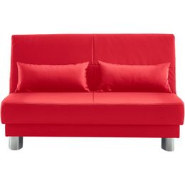 Inosign Schlafsofa »Gina« mit einem Handgriff vom Sofa zum Bett rot