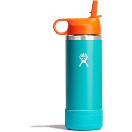 Hydro Flask Trinkflasche &raquo;Kids Wide Mouth Straw Cap and Boot&laquo; TempShield -doppelwandige Vakuumisolierung, 533 ml Seaspray 533 ml