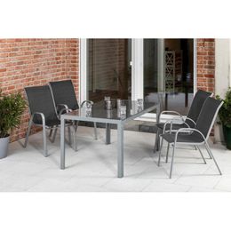 Merxx Garten-Essgruppe »Sorrento« schwarz + Obermaterial: 100% Polyester