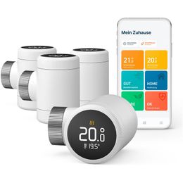 tado Heizkörperthermostat »Smartes Heizkörper-Thermostat X - Quattro Pack« Weiß tado° X: mit 10 Jahren Garantie; nicht kompatibel mit tado° V3+/ V2...