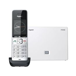 Gigaset Schnurloses DECT-Telefon »COMFORT 500A mit IP BASE« (Mobilteile: 1 ) Silber/Schwarz/Weiß Zugriff auf Google- und Office 365-Kontakte - je...