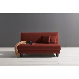 ell+ell ELL + ELL Schlafsofa »Enny« Breite 180 cm, Liegehöhe 45 cm, Füße schwarz rot