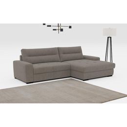 COTTA Ecksofa »Cappa L-Form« wahlweise mit Bettfunktion & Bettkasten grey