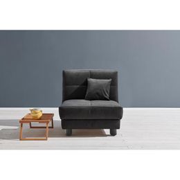 ell+ell ELL + ELL Schlafsofa »Tilda« Breite 85 cm, inkl. 1 Zierkissen schwarz