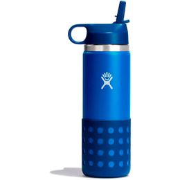 Hydro Flask Trinkflasche &raquo;Kids Wide Mouth w/ Straw Lid&laquo; TempShield - doppelwandige Vakuumisolierung, 591 ml Lake 591 ml
