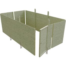 Skan Holz SKANHOLZ Carport-Ger&auml;teraum &raquo;Abstellraum C6&laquo; aus Profilschalung Gr&uuml;n
