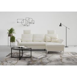 Inosign Ecksofa &raquo;Palm Beach L-Form&laquo; Federkern, mit Sitztiefenverstellung, wahlweise mit Bettfunktion beige 98%Polyester, 2%Polyamid