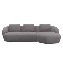 FLEXLUX Wohnlandschaft »Torino, rund, L-Form, Sofa-Ecke mit Recamiere, Longchair-Sofa« Modernes, organisches Sofa-Design, Kaltschaum,...