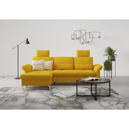 Inosign Ecksofa &raquo;Palm Beach L-Form&laquo; Federkern, mit Sitztiefenverstellung, wahlweise mit Bettfunktion braun 98%Polyester, 2%Polyamid