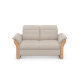 Home Affaire 2-Sitzer &raquo;Dangast&laquo; Kopfteilverstellung, Holz-Chatosen, wahlweise auch im Easy Clean Bezug grau Luxus-Microfaser EUPHORIA 100% Polyester;